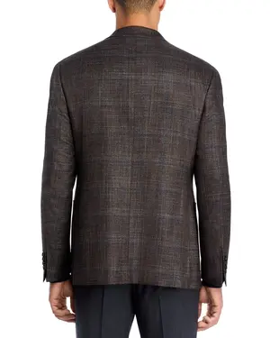 Canali Wool, Silk & Cashmere Windowpane Sport Coat