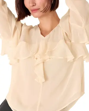 Whistles Ruffled Blouse