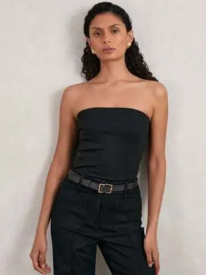 Good American Strapless Corset Bodysuit - Black