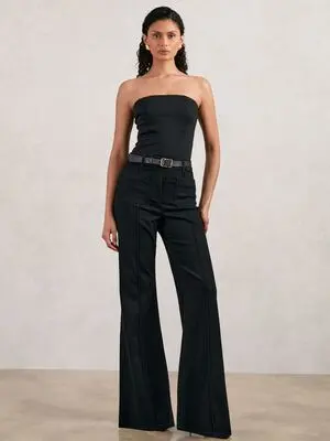 Good American Strapless Corset Bodysuit - Black