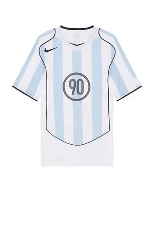 Nike Total 90 Soccer Jersey - Blue & White Stripe