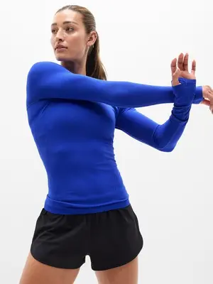 Athleta Momentum Seamless Top Varsity
