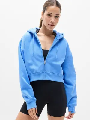 Women's Cropped Zip Up Hoodies