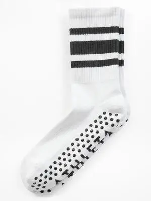 Athleta Pilates Gripper Crew Socks - Bright White