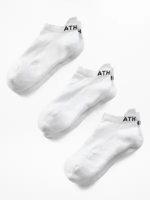 Athleta Everyday Ankle Socks 3-pack - Bright White