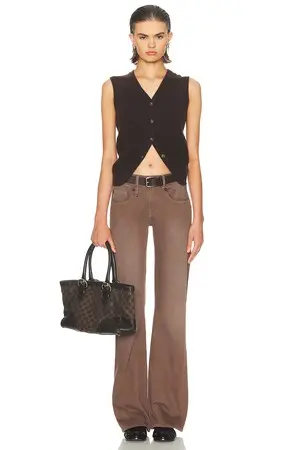 R13 Ribbed Wrap Around Vest
