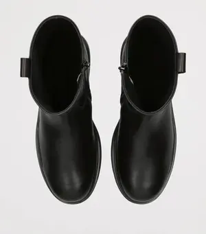 Giorgio Armani Leather Ankle Boots