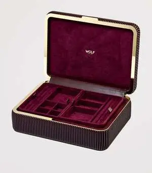 Wolf Medium Bella Jewellery Box - Red