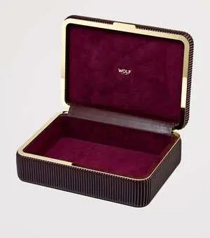 Wolf Medium Bella Jewellery Box - Red