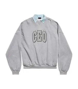 Balenciaga Collared Sweatshirts Hoodies For Women