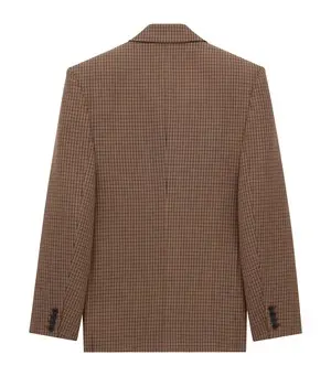 Saint Laurent Wool Check Blazer