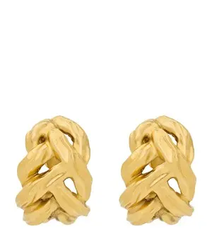 Saint Laurent Chain Clip-on Earrings - Metallic