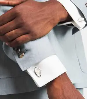 DEAKIN & FRANCIS Sterling Oyster And Pearl Cufflinks