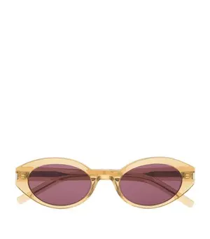 Saint Laurent Acetate Sl 567 Sunglasses - Yellow