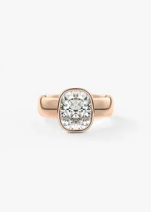 FRANK DARLING The Daily Bezel Xl Elongated Cushion Ring - Yellow Gold