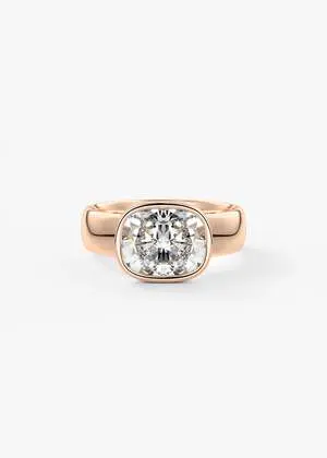 FRANK DARLING The Daily Bezel Xl Elongated Cushion Ring - Yellow Gold