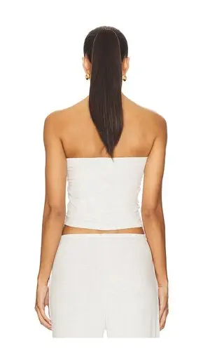 LESET Lauren Bandeau Top - Grey