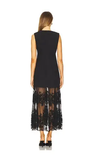 Sea Arielle Lace V-neck Midi Dress