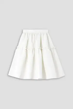 Nina Ricci Taffeta Ruffled Skirt