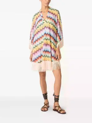 Missoni Zigzag-pattern Fringed Midi Dress