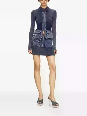 DIESEL Zip-front Mini Skirt With Pockets