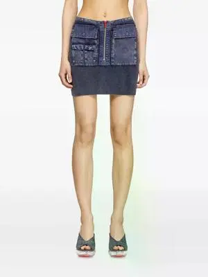 DIESEL Zip-front Mini Skirt With Pockets