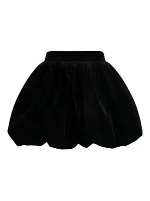 Patou Bubble Velvet Mini Skirt