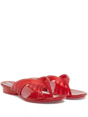 DIESEL® X Melissa Pleated Thong Sandals - Red