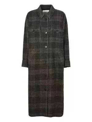 MARANT ETOILE Checked Buttoned Coat