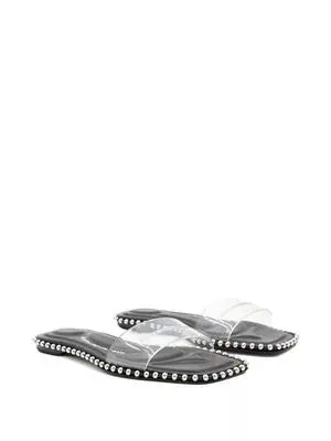 Alexander Wang Beaded Clear-strap Flats