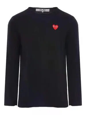 Play Comme Des Garcon Round Neck Knitwear For Women