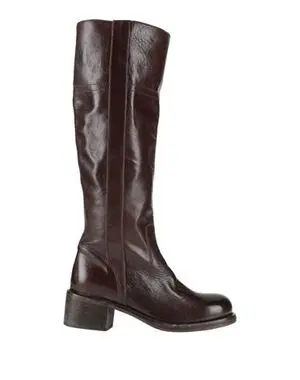 Moma MOMA Calfskin Leather Knee-High Boots Brown