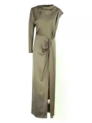 Federica Tosi One-shoulder Draped Maxi Dress