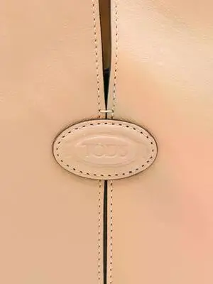 TOD'S Small Leather Top-handle Tote - Neutrals