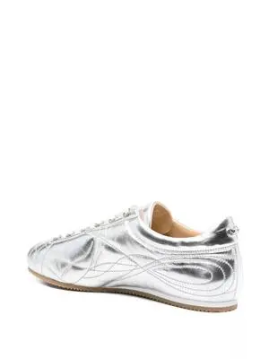 Mach & Mach Quilted Leather Low-top Sneakers