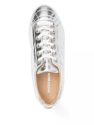 Mach & Mach Quilted Leather Low-top Sneakers