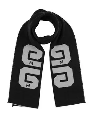 Givenchy Scarf Wool, Virgin Wool, Silk - Black