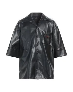 Dolce & Gabbana Shirt Size Polyurethane, Polyester - Black