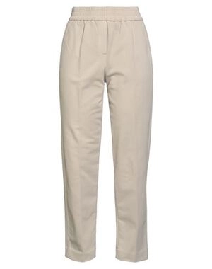 CIRCOLO 1901 Cotton Elastane Track Pants - Beige