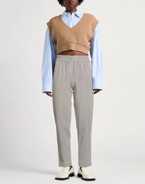 CIRCOLO 1901 Cotton Elastane Track Pants - Grey