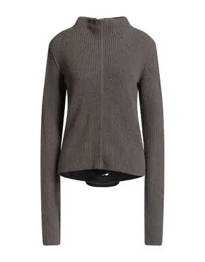 Rick Owens Cashmere And Wool Turtleneck Knit Top - Grey