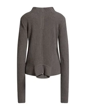 Rick Owens Cashmere And Wool Turtleneck Knit Top - Grey