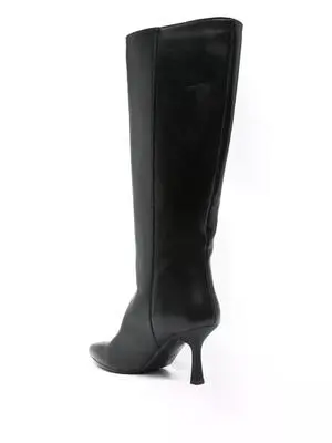 GISEL MOIRE 80mm Calf-leather Knee-high Boots