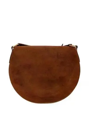 WANDLER Half-moon Suede Crossbody Bag