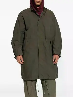 Givenchy Logo-print Parka Coat - Green