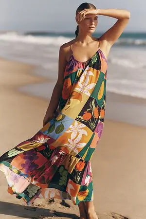 CELANDINE Malika Printed Maxi Dress - Multi