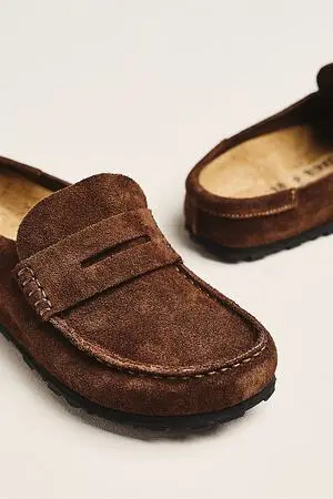 BIRKENSTOCK Naples Suede Clogs - Carafe