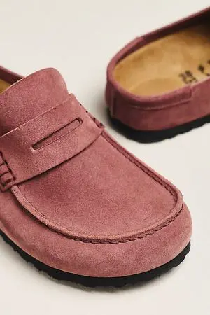 BIRKENSTOCK Naples Suede Clogs - Pepper