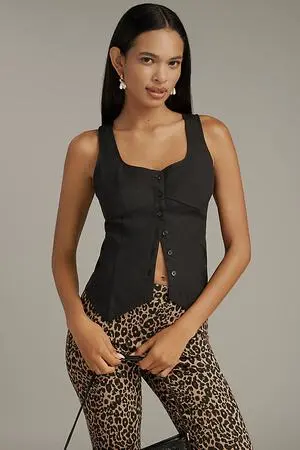 Anthropologie Button Detailed Vests For Women