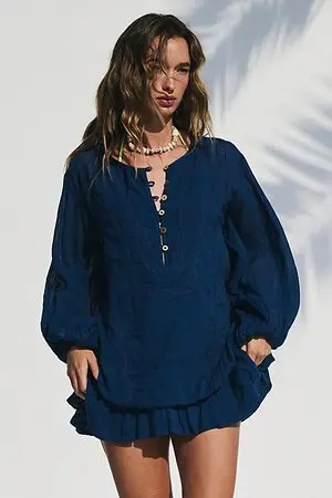 Free People Florence Mini Dress - Poseidon